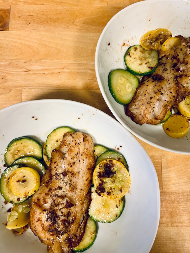 Browned Butter Garlic Grouper with Lemony Squash – The Lovell Table